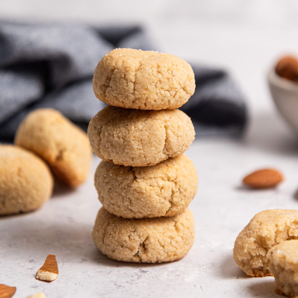 Vegan Amaretti Cookies, Italian Almond Treats (Gluten free)