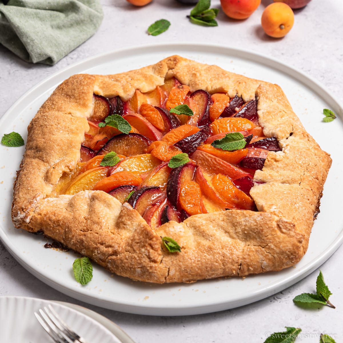 Gluten free Stone Fruit Galette (Vegan)