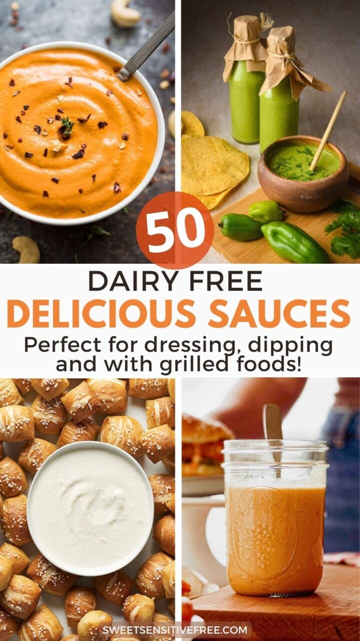 50 Delicious Dairy free Sauces!